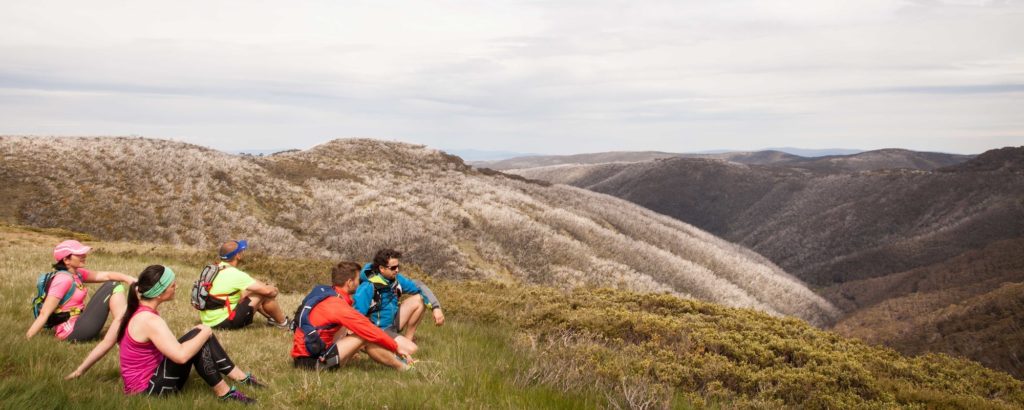 Trail running at Mt Hotham